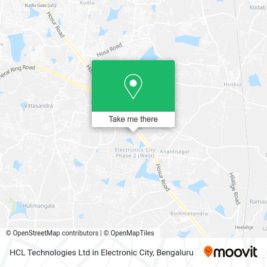 How to Get to HCL Technologies Ltd in Electronic City in Bengaluru by Bus?