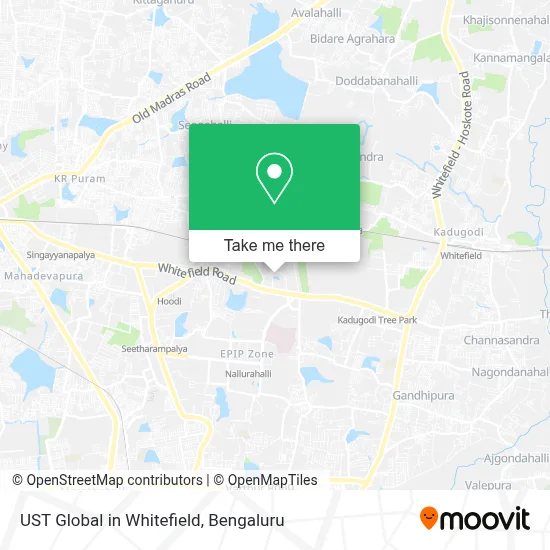 How to Get to UST Global in Whitefield in Bengaluru by Bus or Metro?