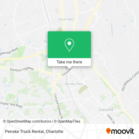 ¿Cómo llegar a Penske Truck Rental en Concord en autobús?