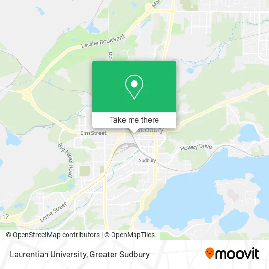 How to Get to Laurentian University in Greater Sudbury by Bus?
