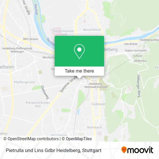 How to Get to Pietrulla und Lins Gdbr Heidelberg in Weststadt by Bus ...