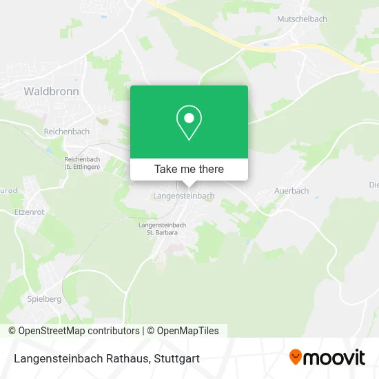 How to Get to Langensteinbach Rathaus in Karlsbad by Bus or Train?