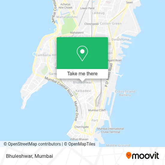How to Get to Bhuleshwar in Mumbadevi by Bus, Metro or Train?