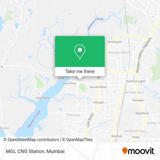 How to Get to MGL CNG Station in Borivali West by Bus, Metro or Train?