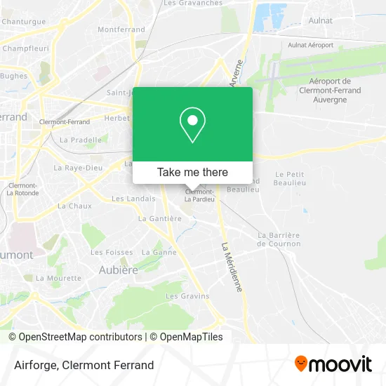 How to Get to Airforge in Clermont-Ferrand by Bus, Train or Light Rail?