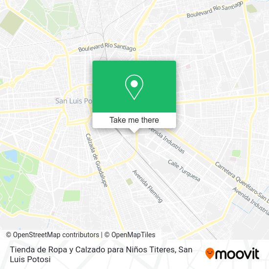 ¿Cómo llegar a Tienda de Ropa y Calzado para Niños Titeres en San Luis ...