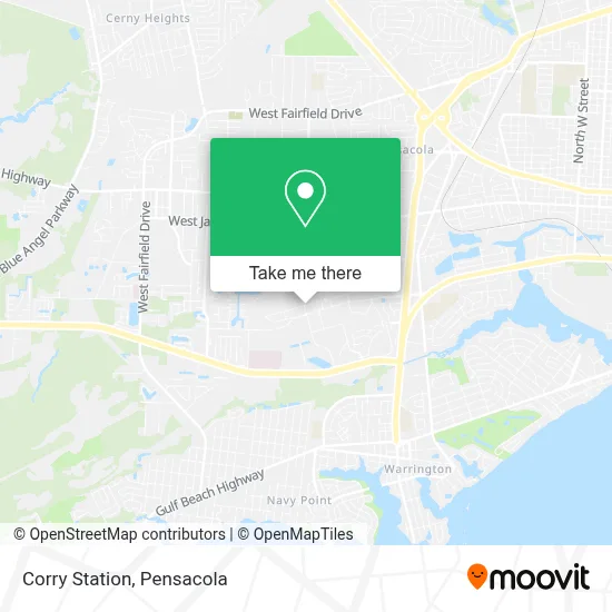How to Get to Corry Station in Pensacola by Bus?