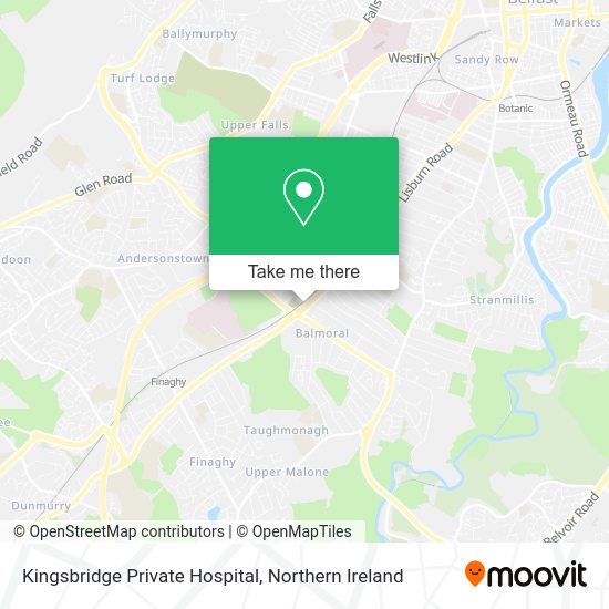 How to Get to Kingsbridge Private Hospital in Belfast by Bus?