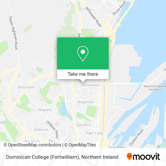 How to Get to Dominican College (Fortwilliam) in Belfast by Bus?