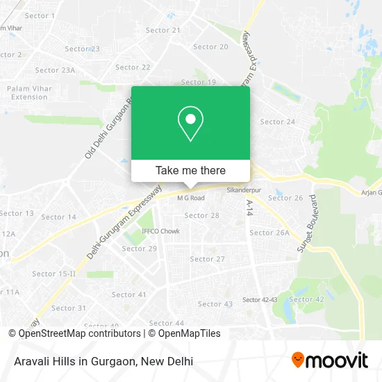 How to Get to Aravali Hills In Gurgaon by Bus or Metro?