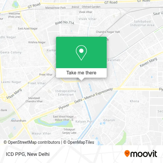 How to Get to Icd PPG in Delhi by Bus, Metro or Train?