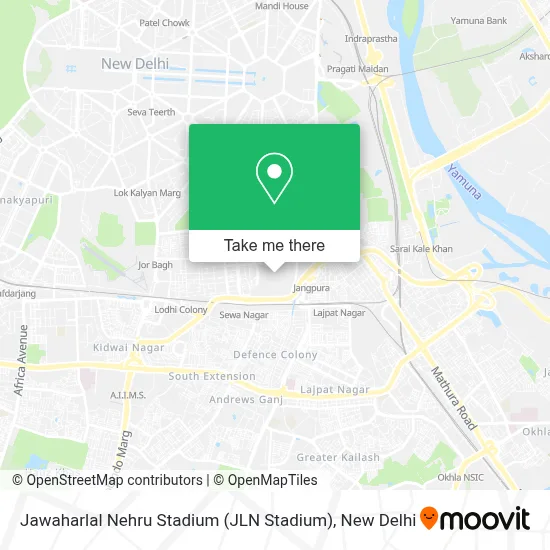 How to Get to Jawaharlal Nehru Stadium (JLN Stadium) in Delhi by Bus ...