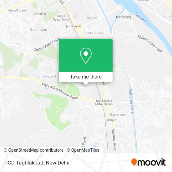 How to Get to ICD Tughlakbad in Delhi by Bus, Metro or Train?