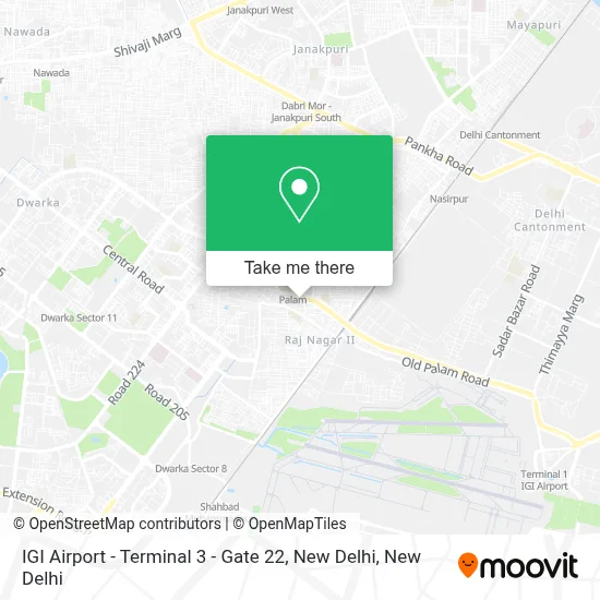 How to Get to IGI Airport - Terminal 3 - Gate 22, New Delhi by Bus or ...