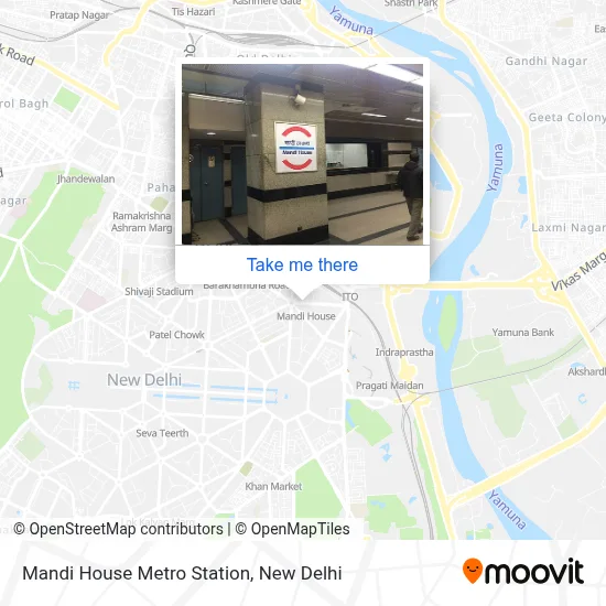 How to Get to Mandi House Metro Station in Delhi by Metro, Bus or Train?