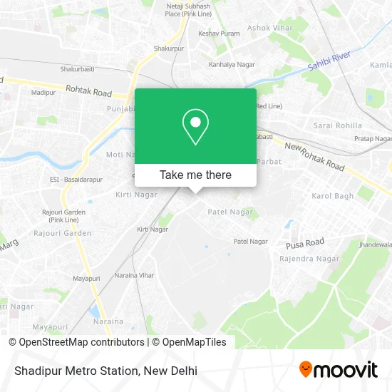How to Get to Shadipur Metro Station in Delhi by Bus, Metro or Train?