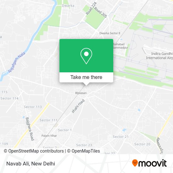 How to get to Navab Ali in Delhi by bus?