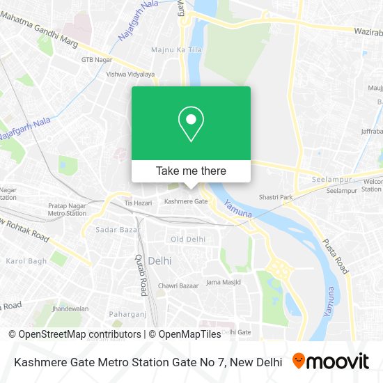 How to Get to Kashmere Gate Metro Station Gate No 7 in Delhi by Bus ...