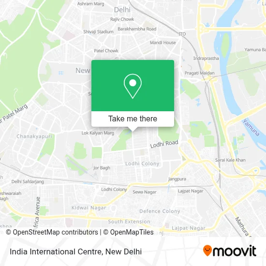 How to Get to India International Centre in Delhi by Bus, Metro or Train?