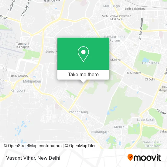 How to Get to Vasant Vihar in Delhi by Bus or Metro?