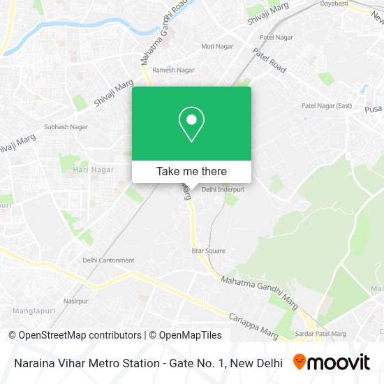 How to Get to Naraina Vihar Metro Station-Gate No 1 in Delhi by Metro ...