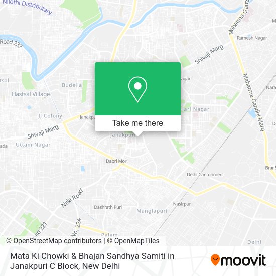 How to get to Mata Ki Chowki & Bhajan Sandhya Samiti in Janakpuri C ...