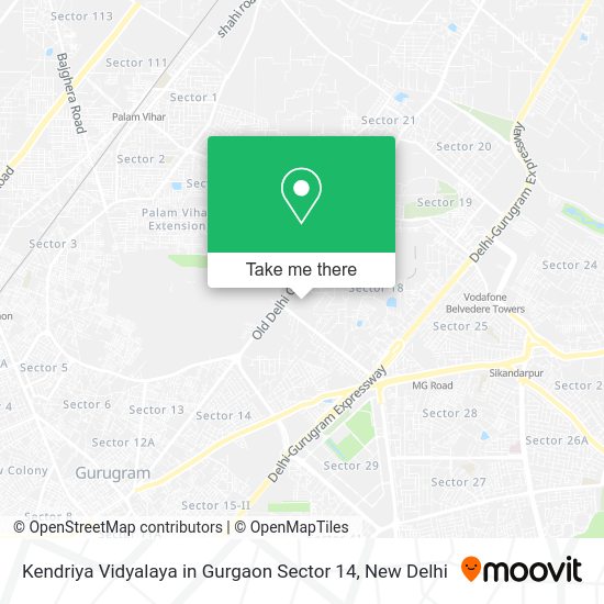 How to Get to Kendriya Vidyalaya in Gurgaon Sector 14 by Bus or Metro?