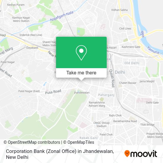 How to get to Corporation Bank (Zonal Office) in Jhandewalan in Delhi ...
