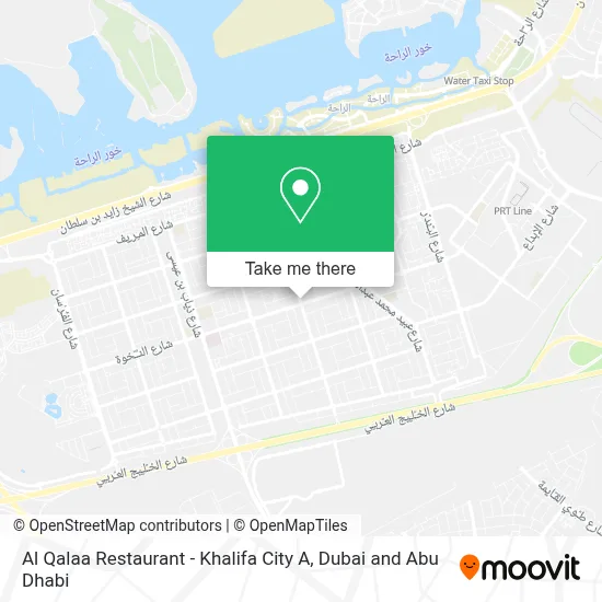 How to Get to Al Qalaa Restaurant - Khalifa City A in Abu Dhabi by Bus?
