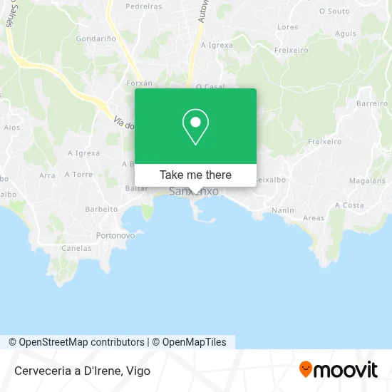 How to Get to Cerveceria a D'Irene in O Salnés by Bus?