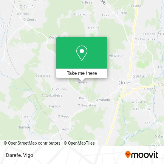 How to Get to Darefe in Ordes by Bus or Train?