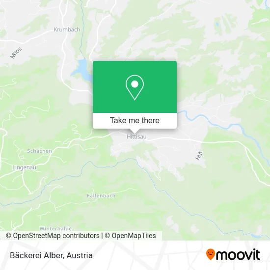 How to Get to Bäckerei Alber in Gemeinde Hittisau by Bus or Train?