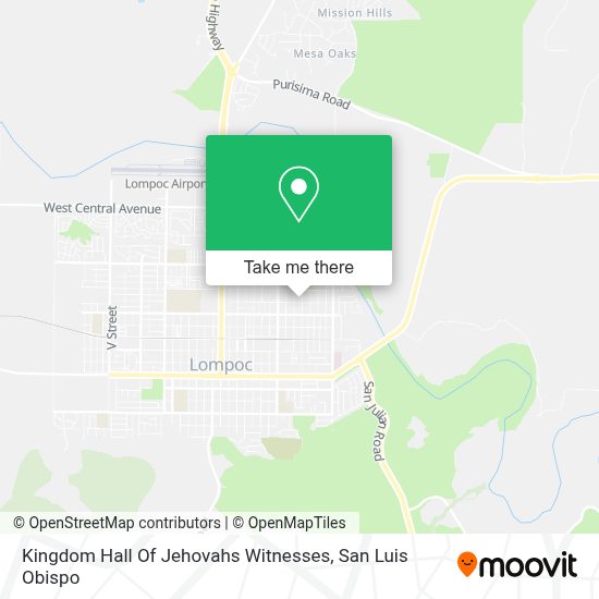 How to Get to Kingdom Hall Of Jehovahs Witnesses in Lompoc by Bus?