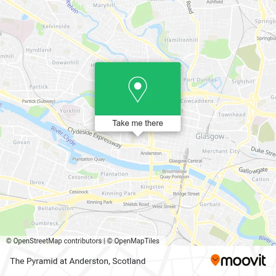 How to Get to The Pyramid at Anderston in Glasgow by Train or Bus?