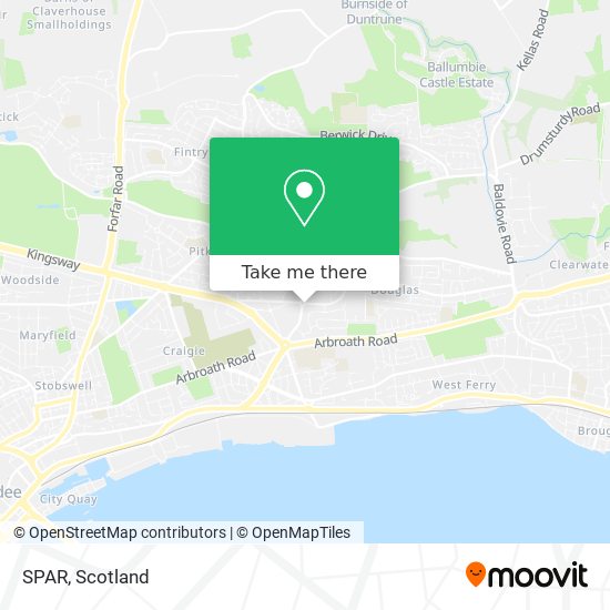 How to get to SPAR in Dundee by Bus or Train?