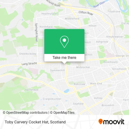 How to Get to Toby Carvery Cocket Hat in Aberdeen by Bus or Train?