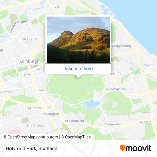 How to Get to Holyrood Park in Edinburgh by Bus, Train or Light Rail?