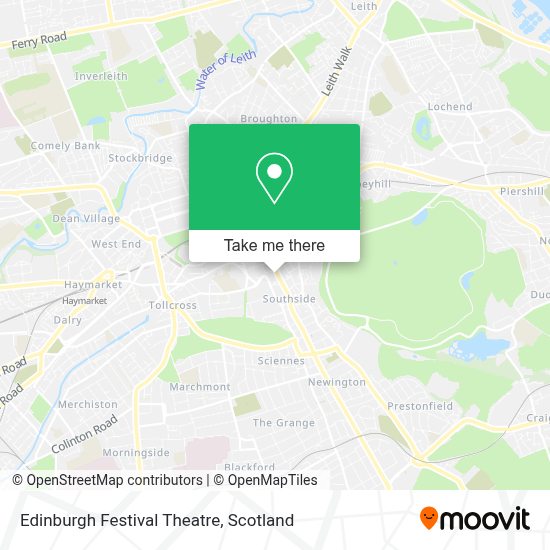 How to Get to Edinburgh Festival Theatre by Bus or Train?