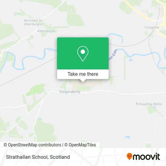 How to get to Strathallan School with public transport?