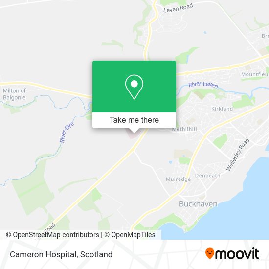 How to Get to Cameron Hospital in Kennoway And Windygates by Bus or Train?