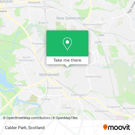 How to get to Calder Park in Motherwell by Bus or Train?