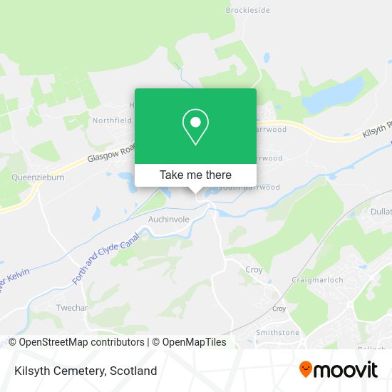 How to get to Kilsyth Cemetery by Bus or Train?