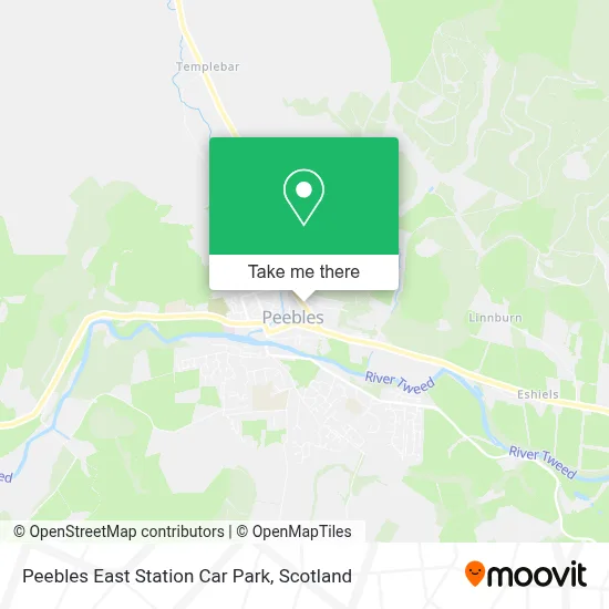 How to Get to Peebles East Station Car Park by Bus?