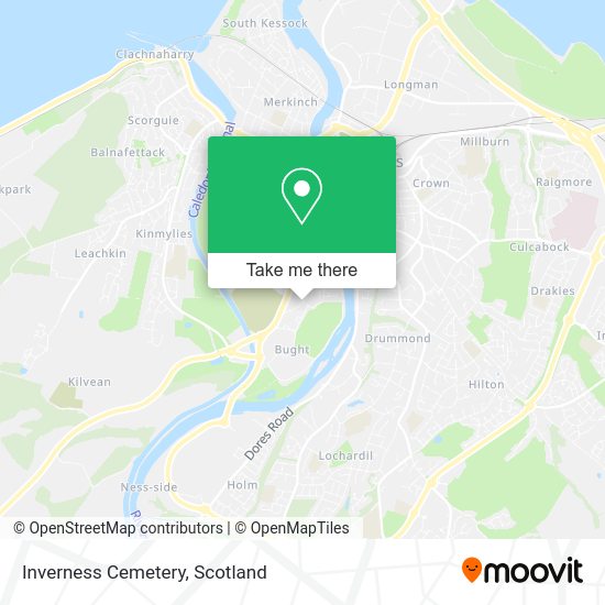 How to get to Inverness Cemetery by bus or train?