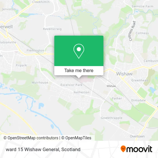 How to Get to ward 15 Wishaw General by Bus or Train?
