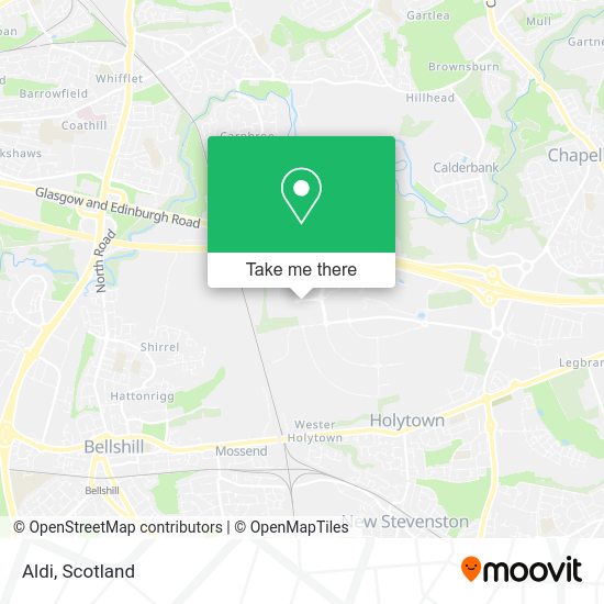 How to Get to Aldi in Holytown by Bus or Train?