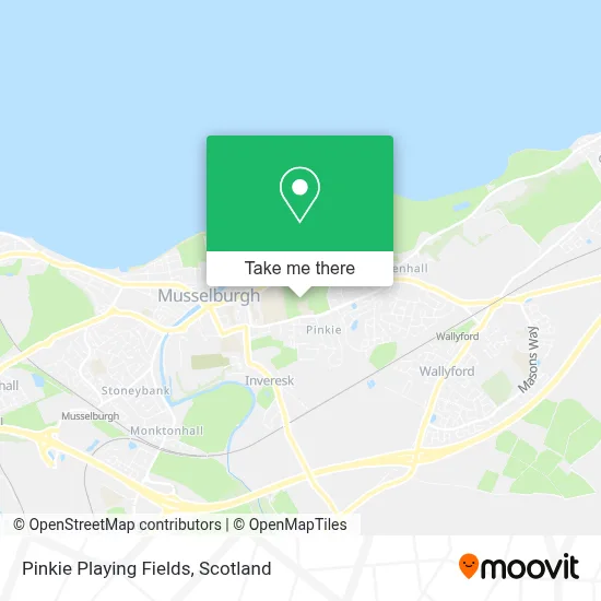 How to Get to Pinkie Playing Fields in Musselburgh by Bus or Train?