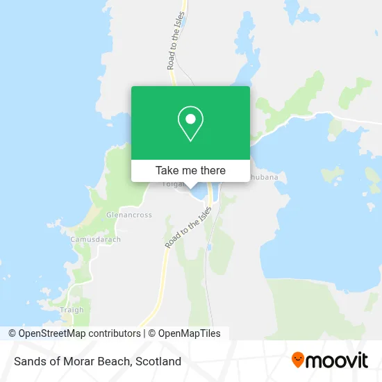How to Get to Sands of Morar Beach in Highland by Bus or Train?
