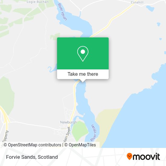 How to get to Forvie Sands in Aberdeenshire by bus?