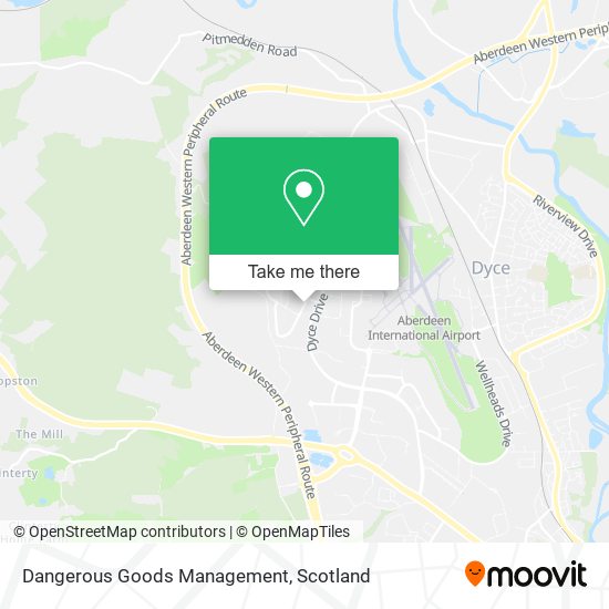 How to get to Dangerous Goods Management in Dyce by bus?